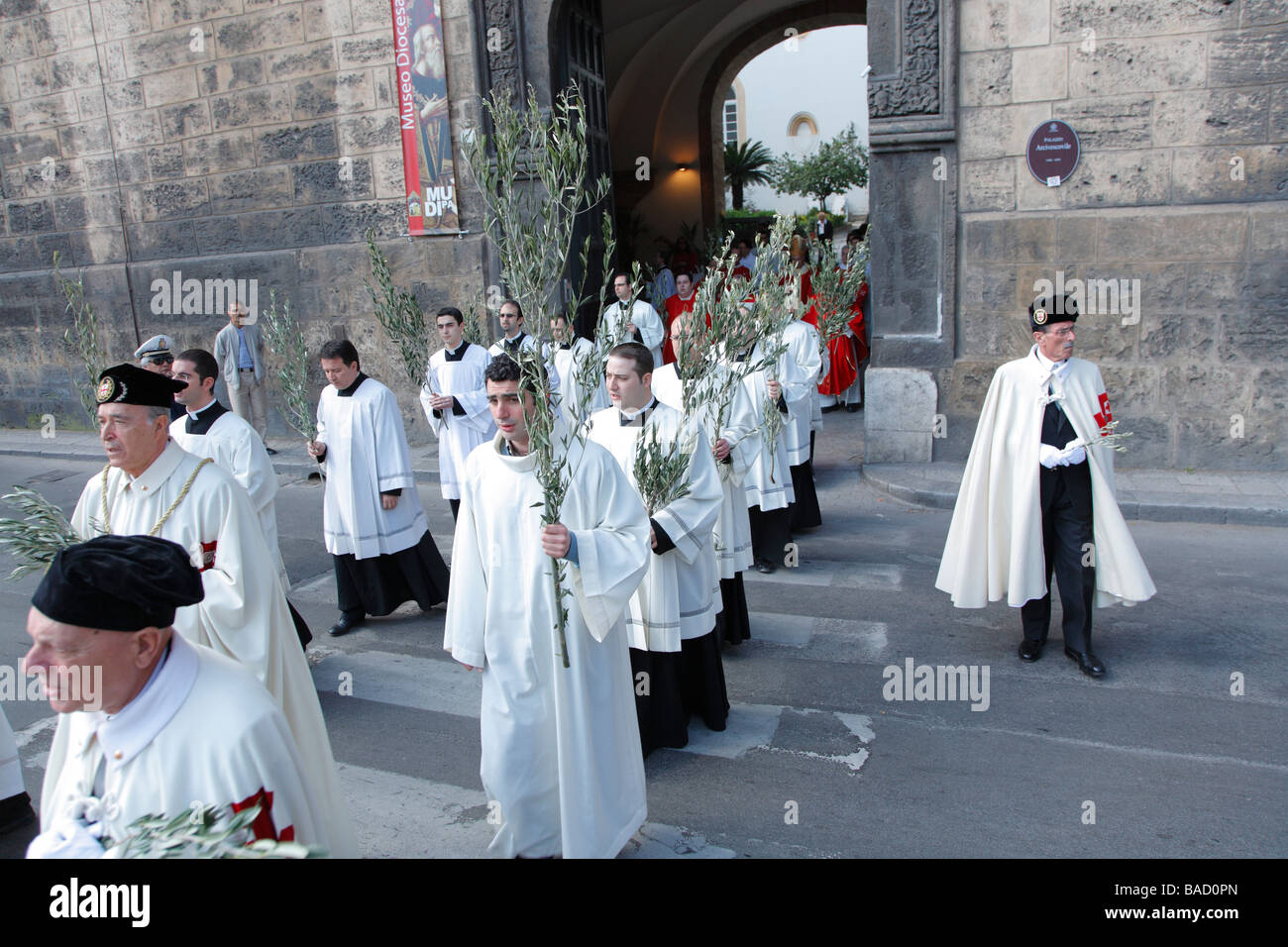 Palm Sunday ceremony, Cathedral, Palermo, Sicily, Italy Stock Photo - Alamy