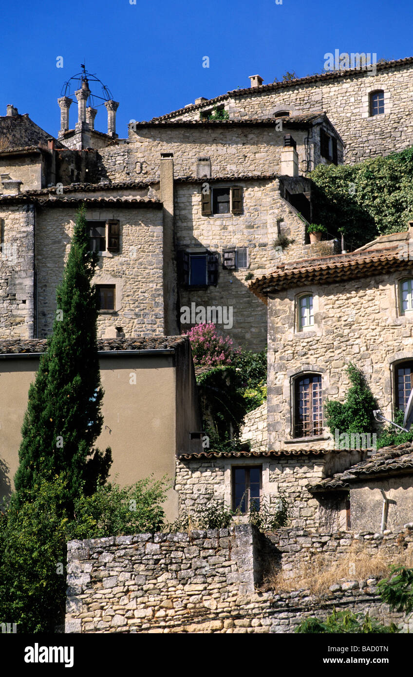 France, Vaucluse, Lacoste, natural regional park of Luberon Stock Photo ...