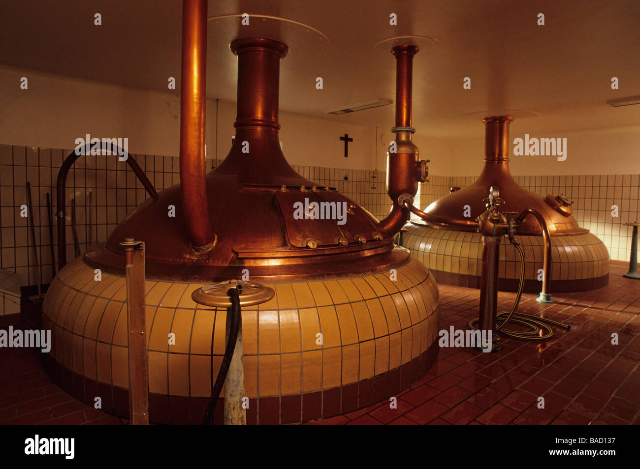 Belgium, Wallonia, Luxembourg Province, Orval, the abbey, the Trappist ...
