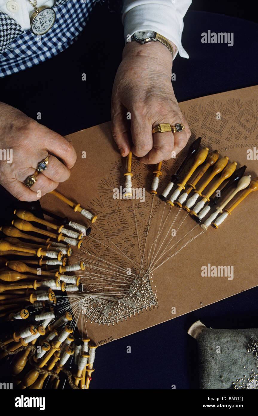Belgium, Flanders, Bruges, lace Stock Photo - Alamy