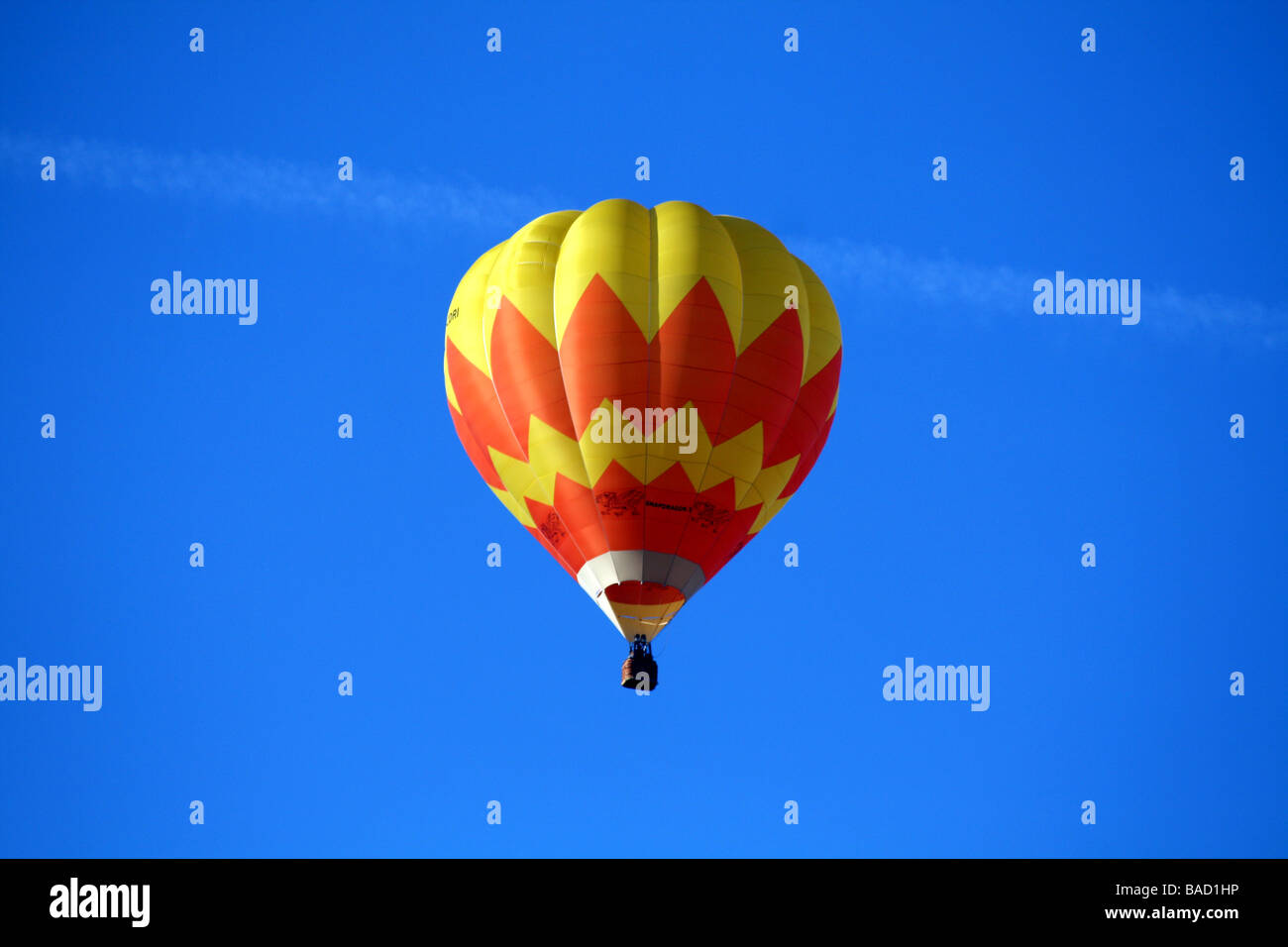 Orange Hot Air Balloon Stock Photo - Alamy