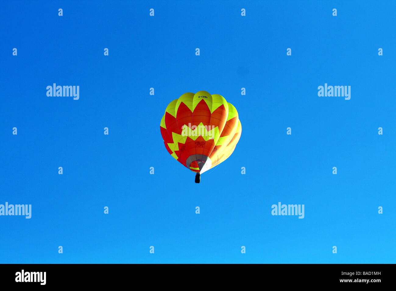 Orange Hot Air Balloon Stock Photo - Alamy