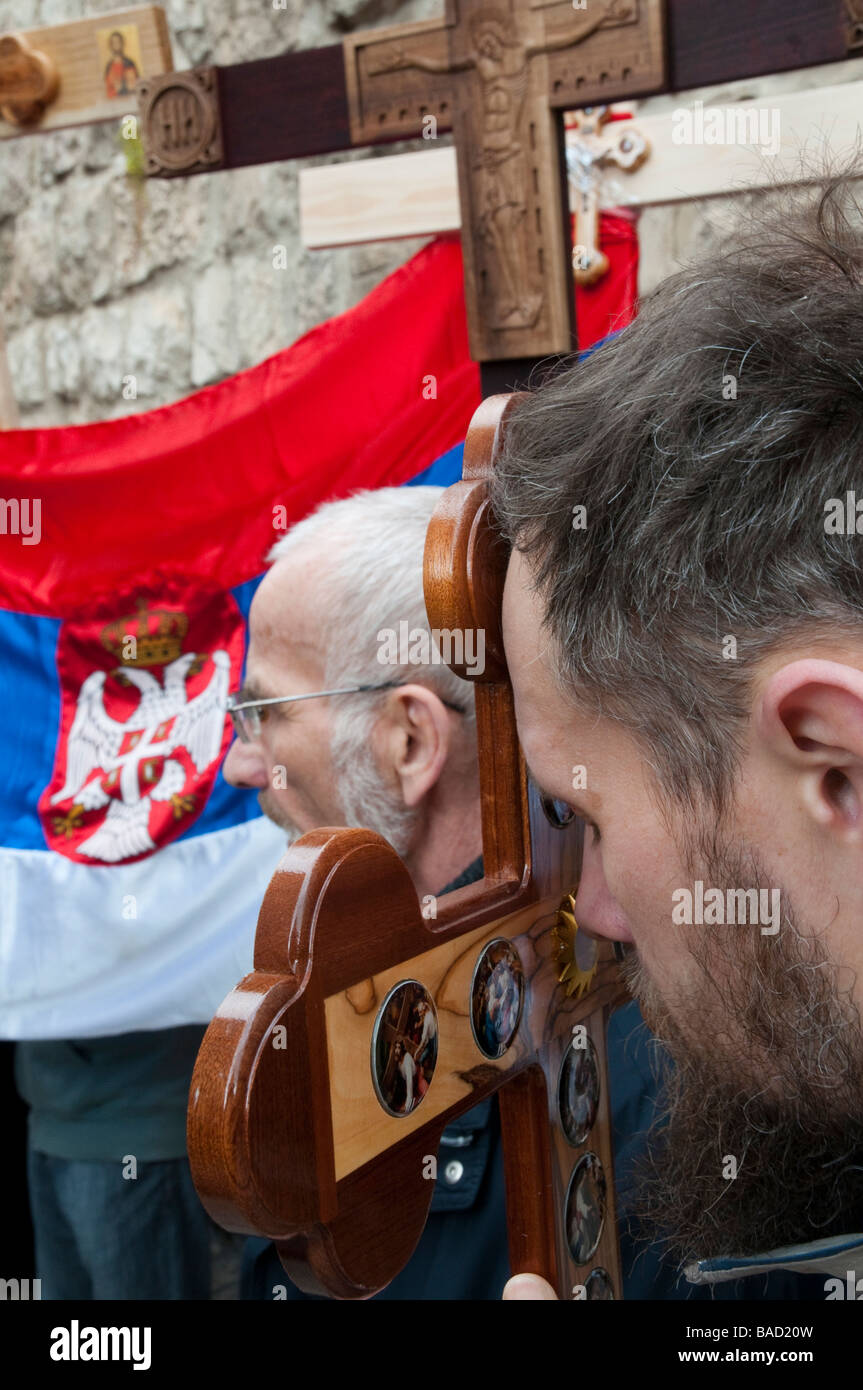 Israel Jerusalem Old city Orthodox Good Friday Processions of the cross ...