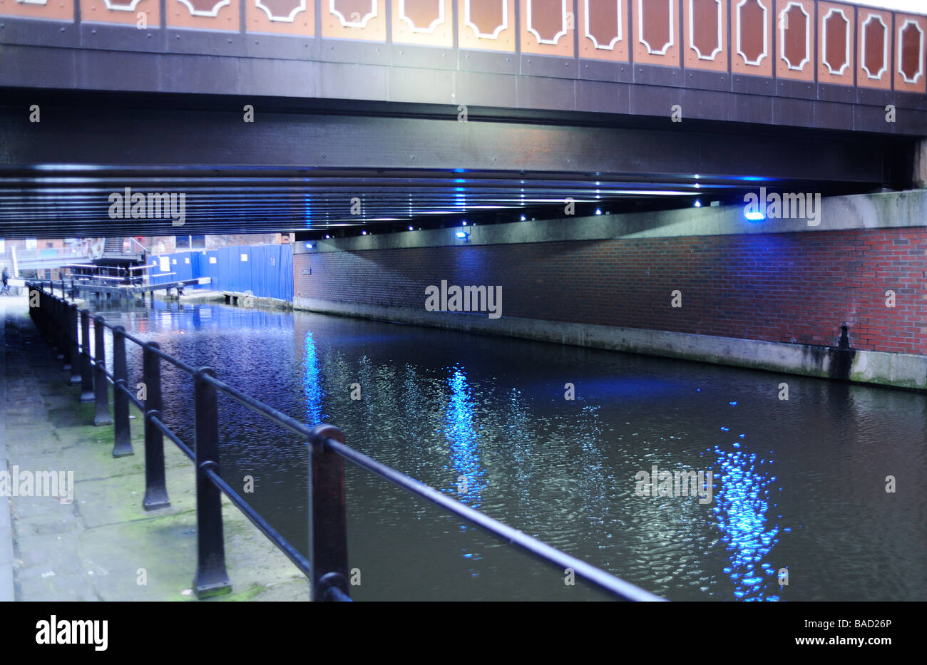 Old industrial bridge over Bridgewater canal in Castlefield,Manchester ...