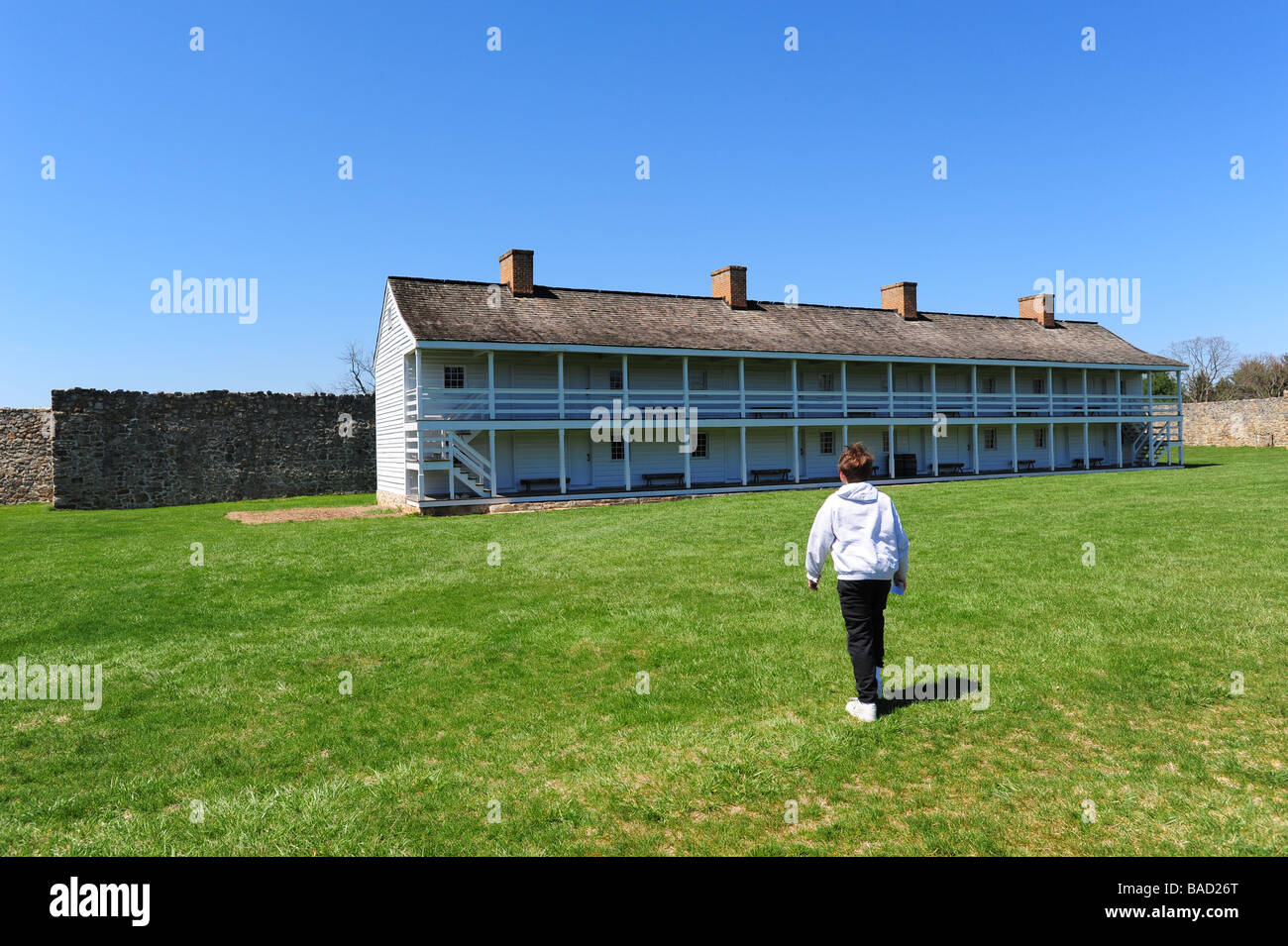 USA Maryland Washington County Fort Frederick State Park near Big Pool ...