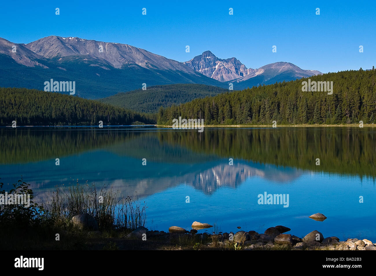 Pyramid Lake Jasper National Park Alberta Canada Stock Photo - Alamy
