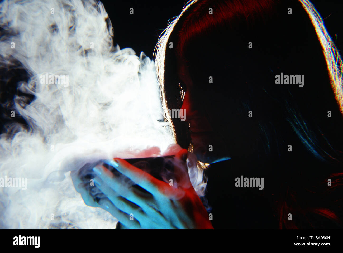 Bewitched Magic Smoke Stock Photo - Alamy