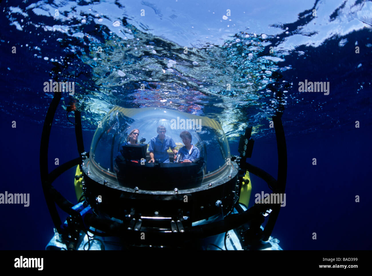 DeepSee deep diving submersible Cocos Island Costa Rica Pacific Ocean ...