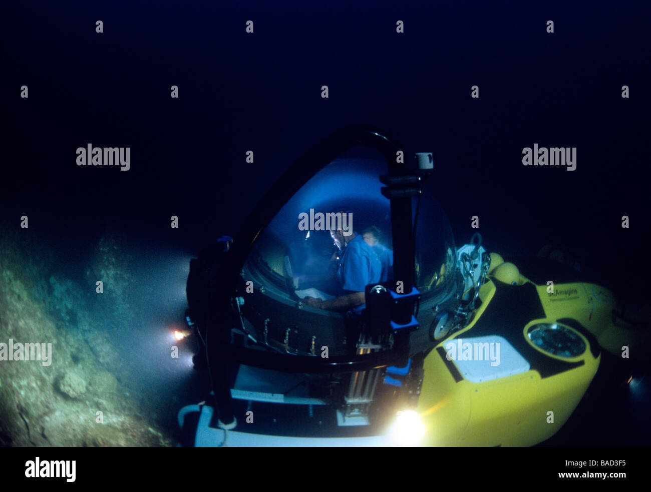 DeepSee deep diving submersible Cocos Island Costa Rica Pacific Ocean ...