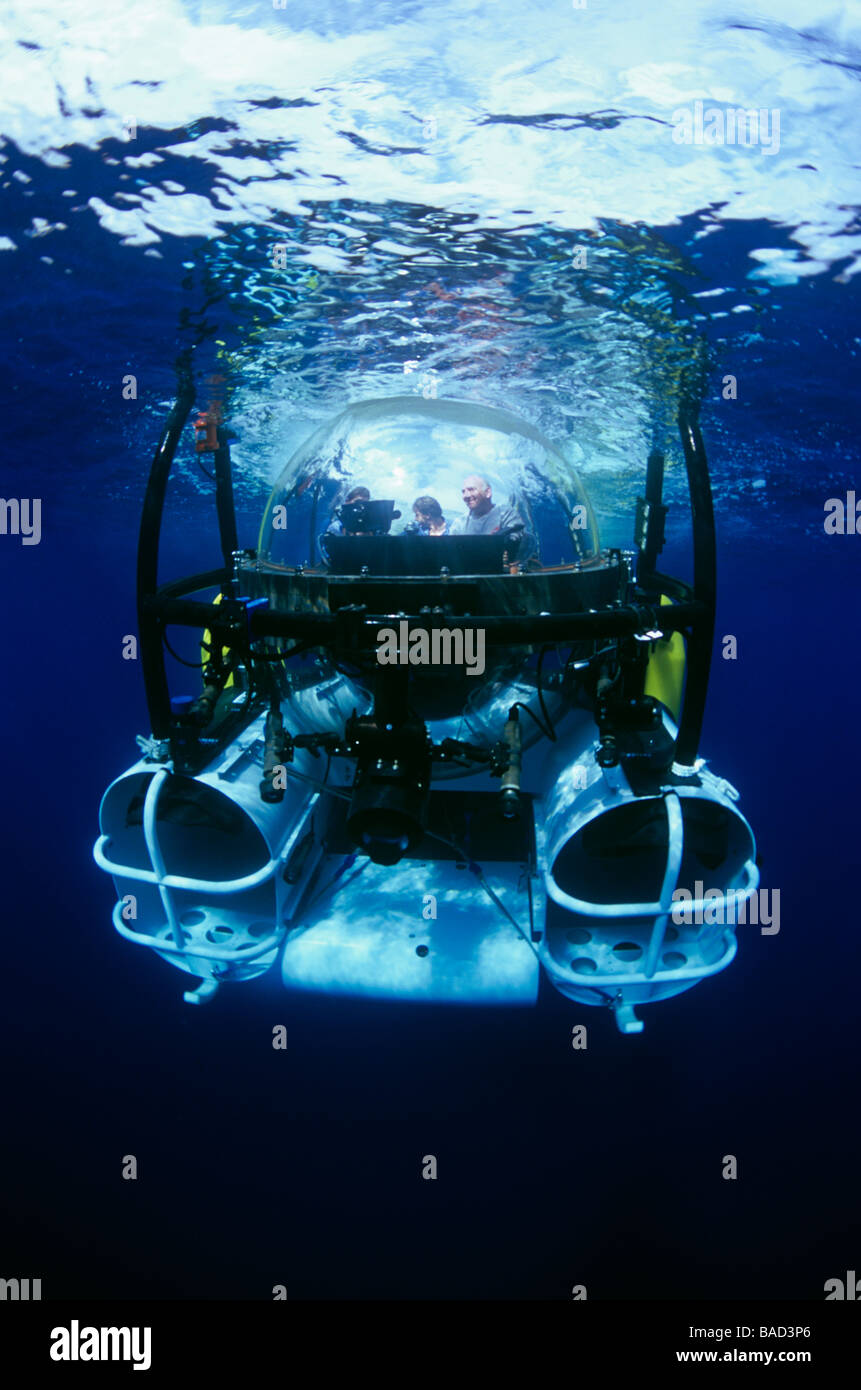 DeepSee deep diving submersible Cocos Island Costa Rica Pacific Ocean ...