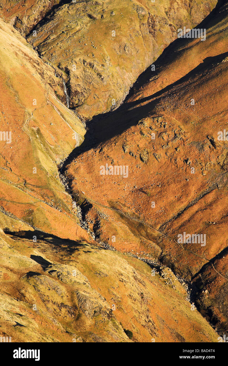 The Oxendale Beck at Hell Gill on the flanks of Bowfell, Great Langdale ...
