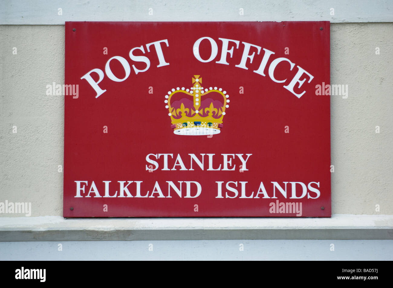 Stanley Post Office Sign, Falkland Islands Stock Photo - Alamy