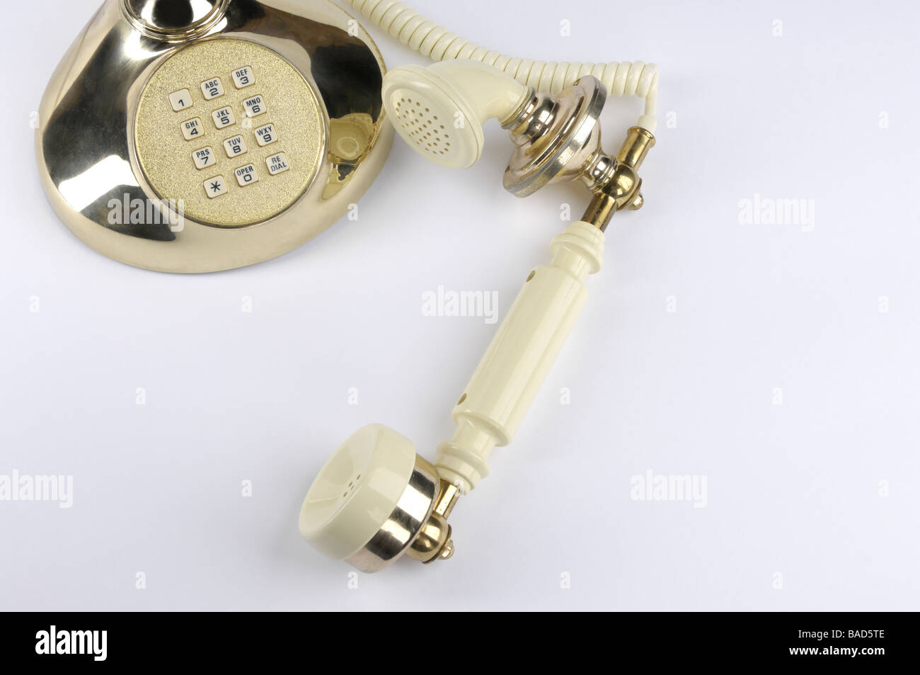 Telephone and receiver Stock Photo - Alamy