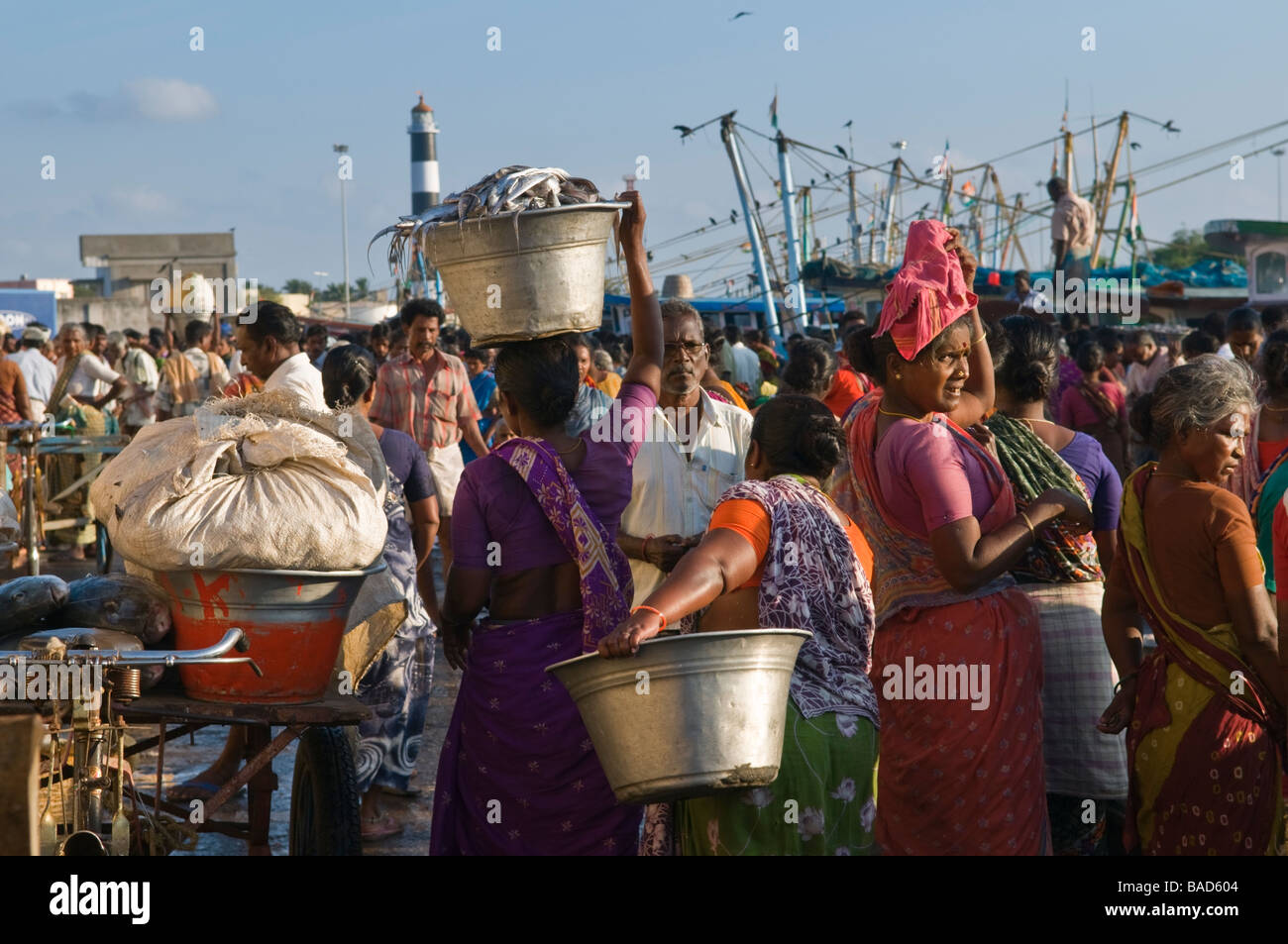 Nagapattinam fishing port Tamil Nadu India Stock Photo - Alamy