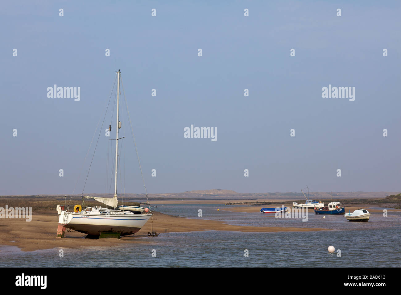 Norfolk Coast at Burnham Overy Staithe Stock Photo - Alamy