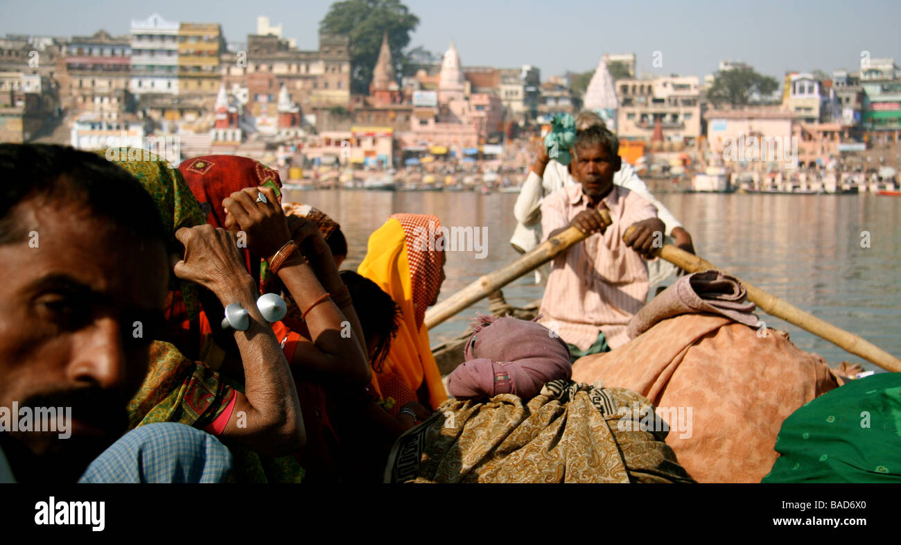 crossing the Ganges Stock Photo - Alamy