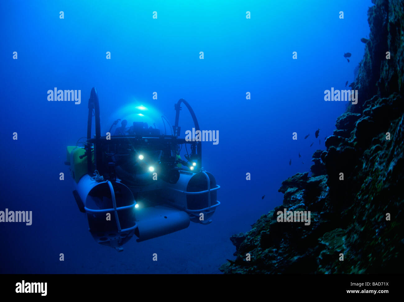 DeepSee deep diving submersible Cocos Island Costa Rica Pacific Ocean ...