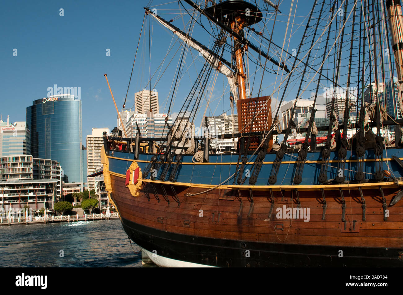 Endeavour replica of Captain Cook s ship Darling harbour Sydney New ...