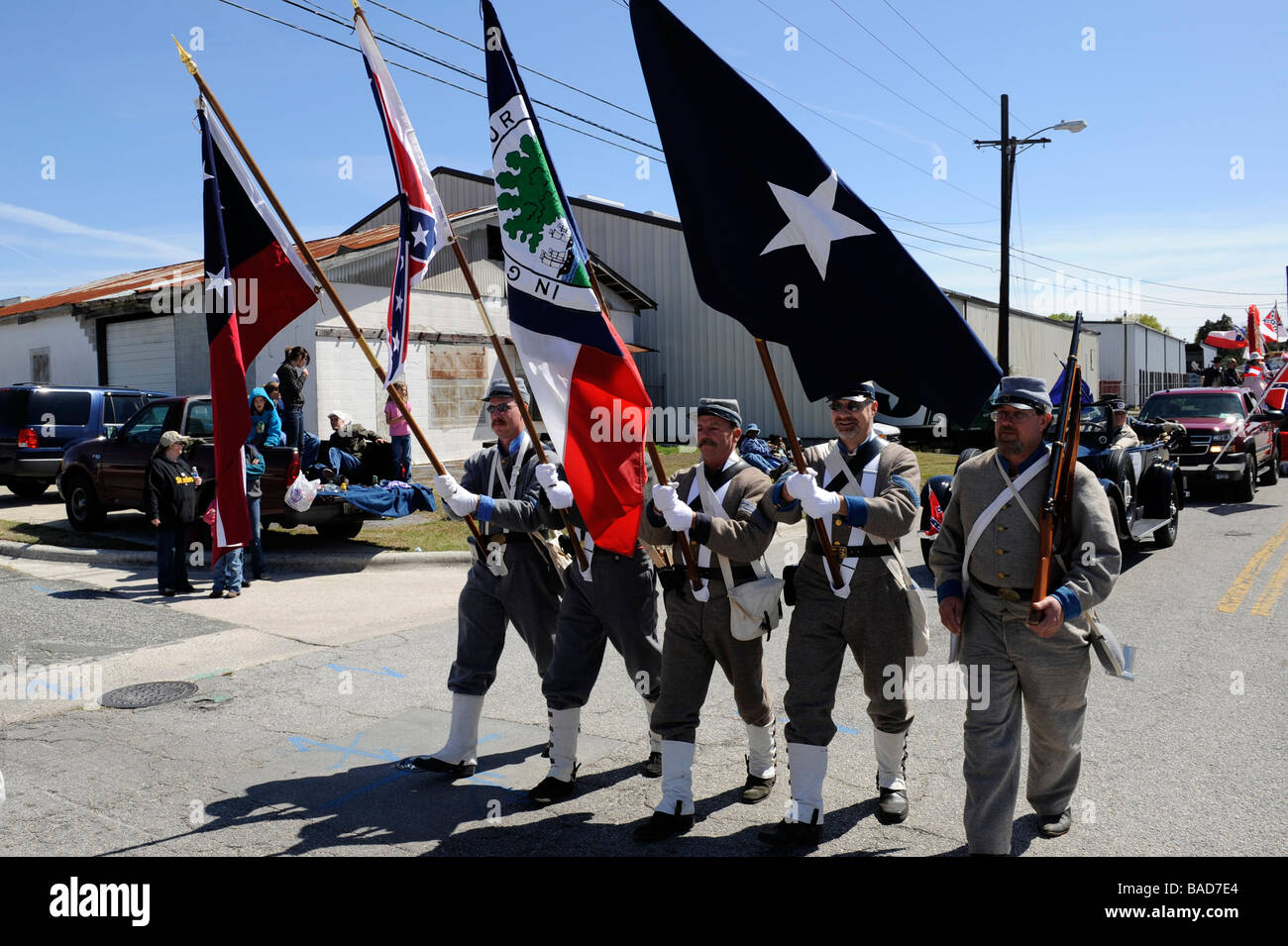 Confederate Soldiers in Strawberry Festival Parade Plant City Florida ...