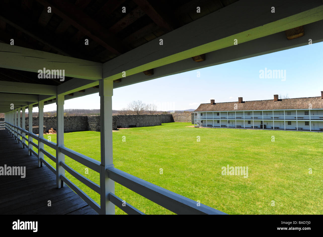 USA Maryland Washington County Fort Frederick State Park near Big Pool ...