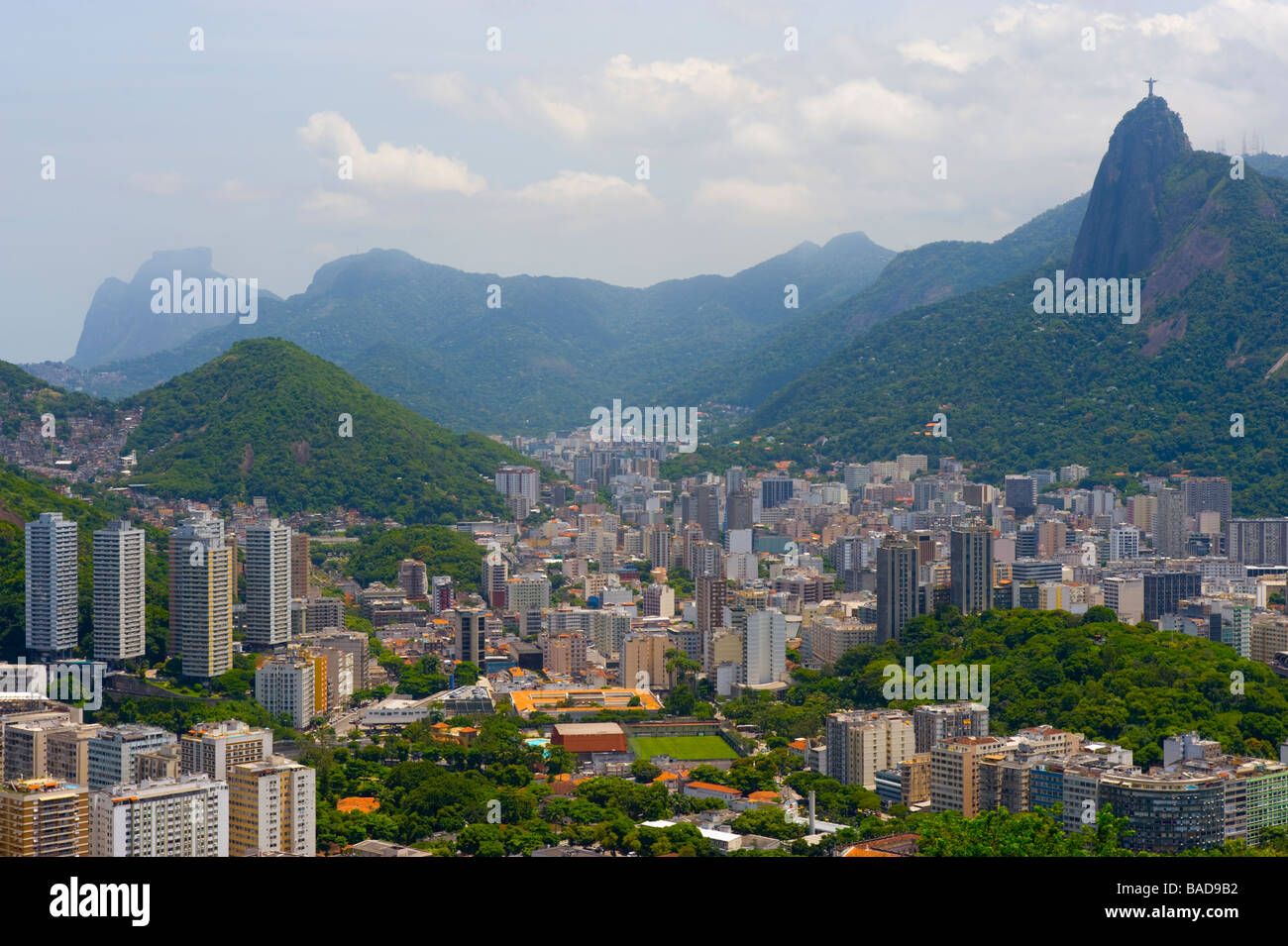 View from Sugarloaf Mountain of the Christ the Redeemer Statue in Rio ...