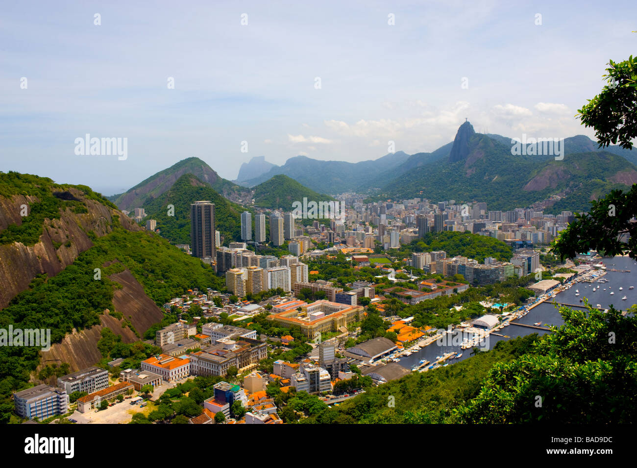 View from Sugarloaf Mountain of the Christ the Redeemer Statue in Rio ...
