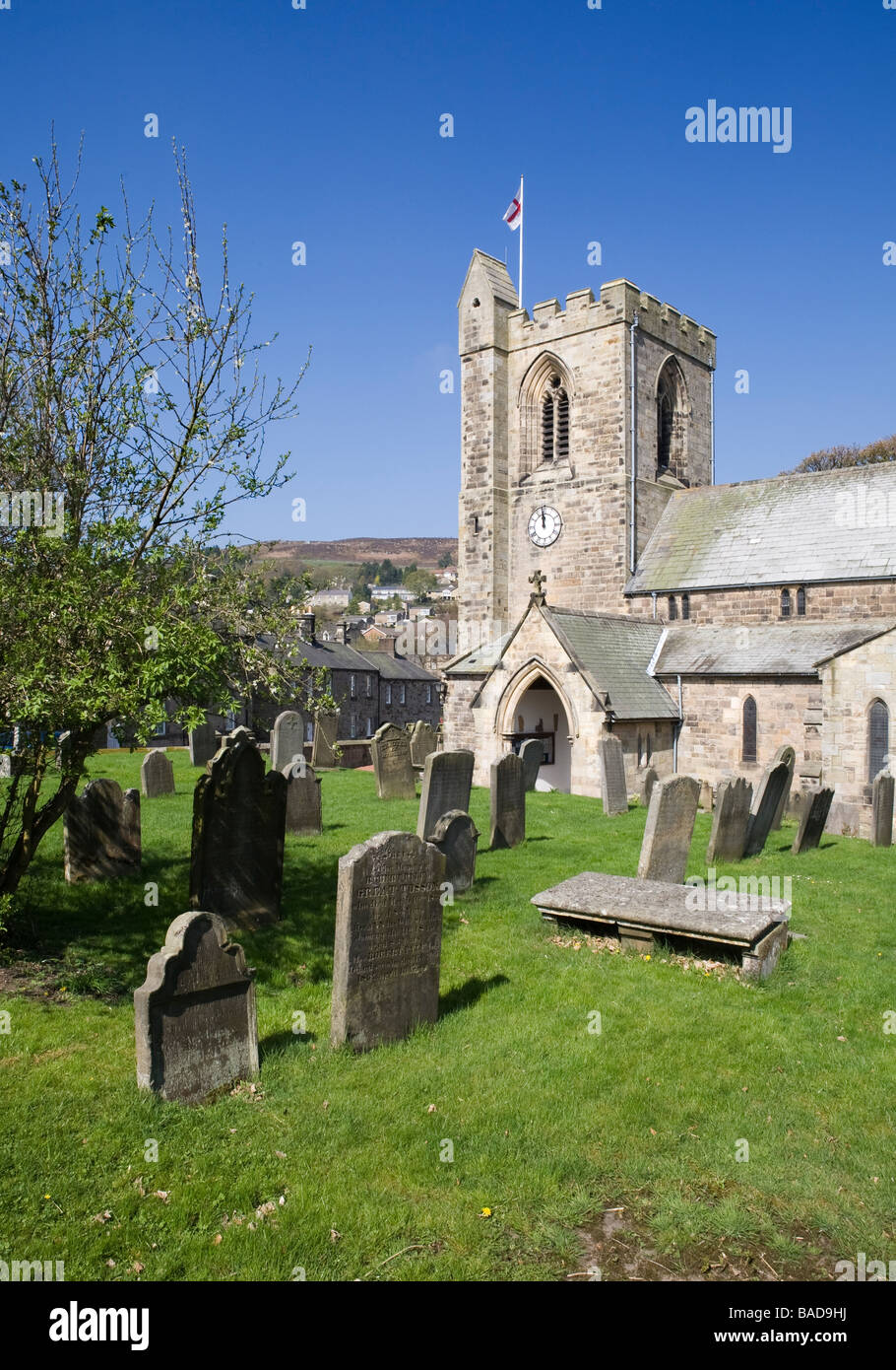 All Saints Church, Rothbury Northumberland north east England UK Stock ...