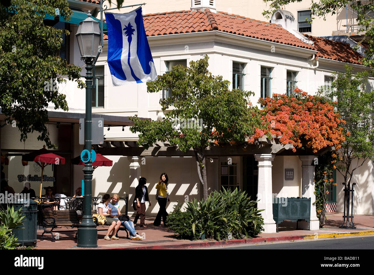 United States, California, Santa Barbara, State Street, the main street ...