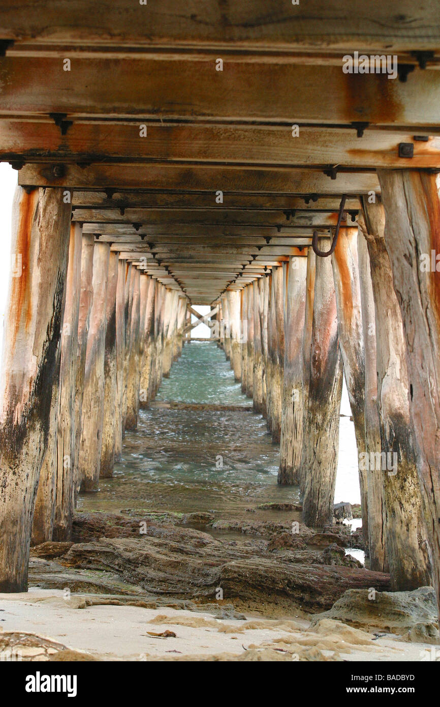 Under a jetty Stock Photo - Alamy