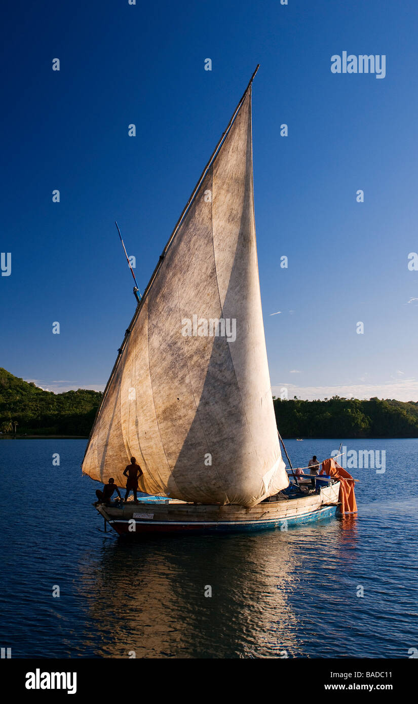 Madagascar, North-West region, a traditional boat Stock Photo - Alamy