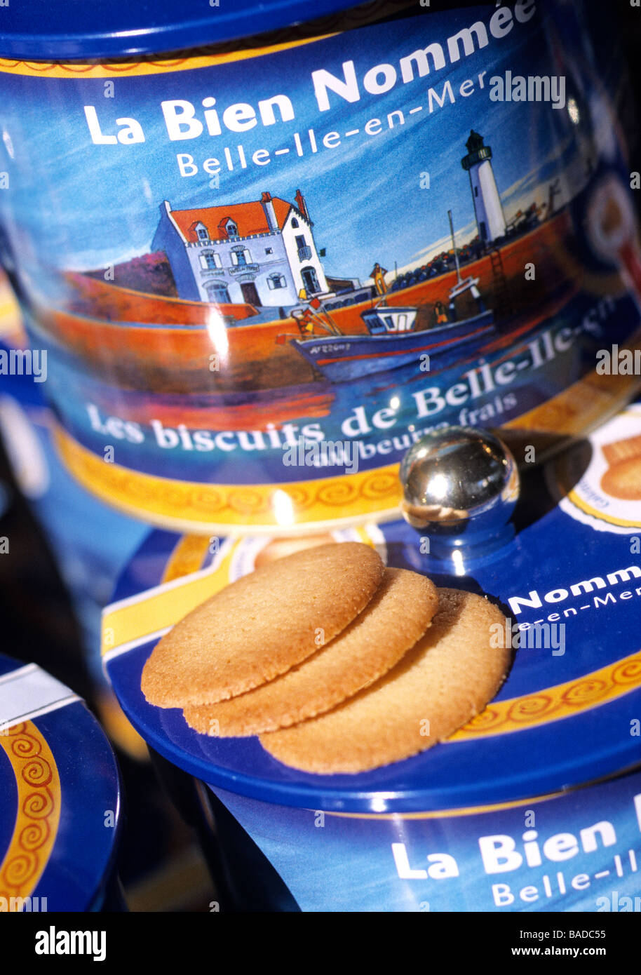 France, Morbihan, Belle Ile, Le Palais, A la Bien Nommee biscuit ...