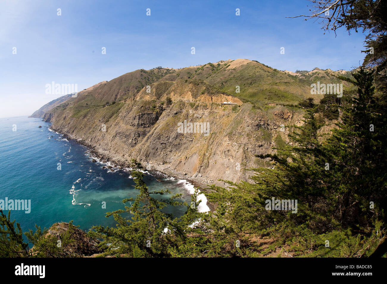 United States, California, California Scenic Highway 1, Ragged Point ...