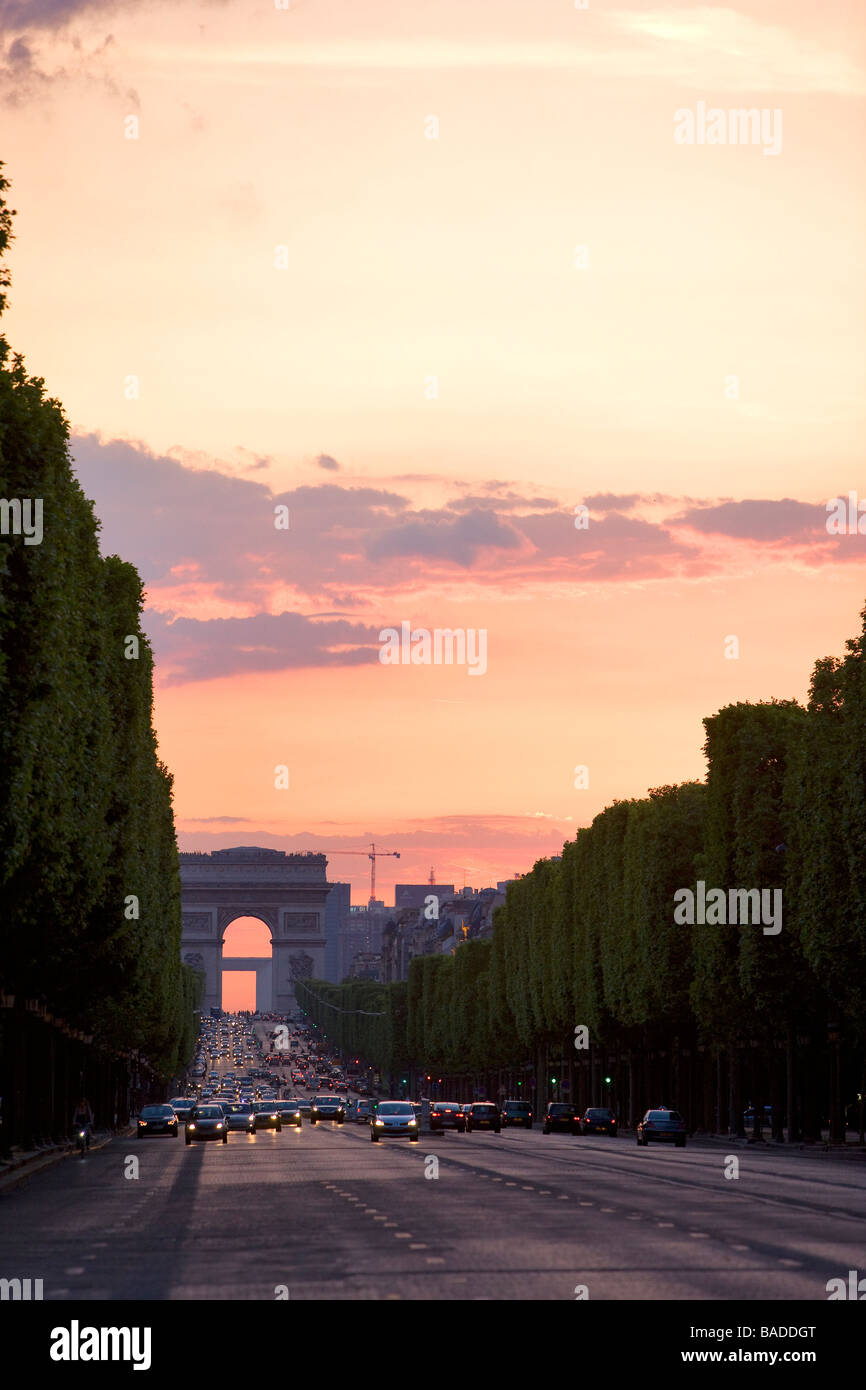 France, Paris, Champs Elysees Stock Photo - Alamy
