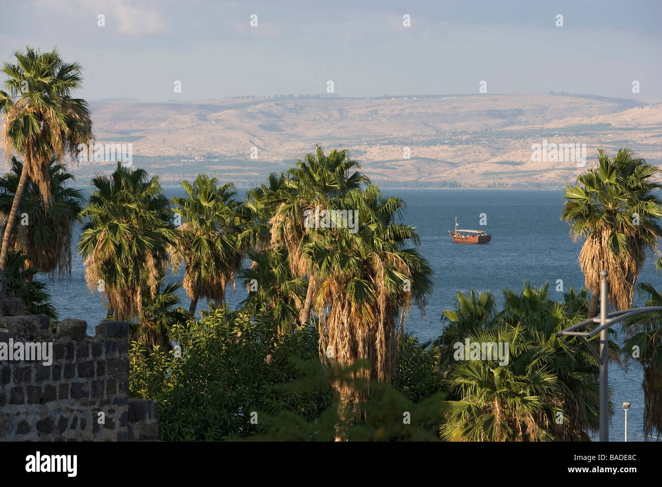 Israel, Northern District, Galilee, Tiberias, Lake Tiberias edges and ...