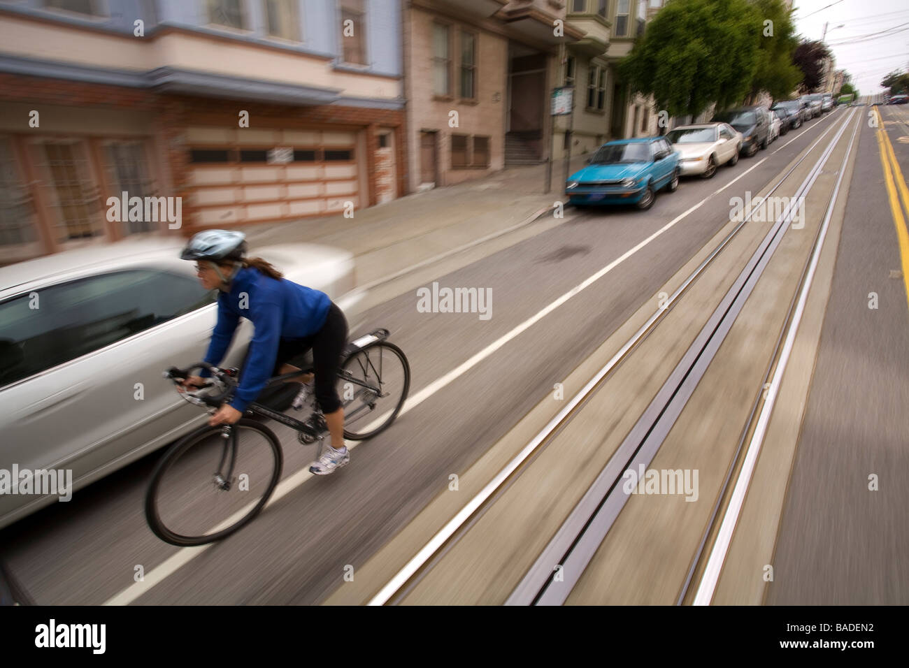 San francisco sloping street hi-res stock photography and images - Alamy