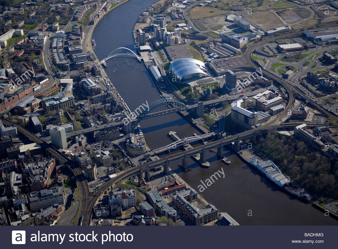 Aerial View River Tyne Newcastle High Resolution Stock Photography and ...