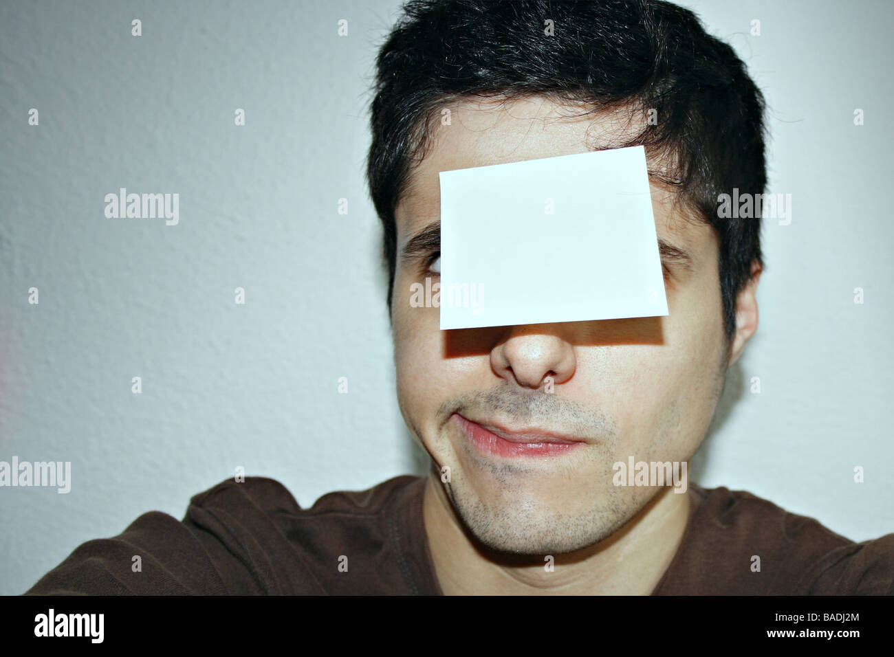 Note on face Stock Photo - Alamy
