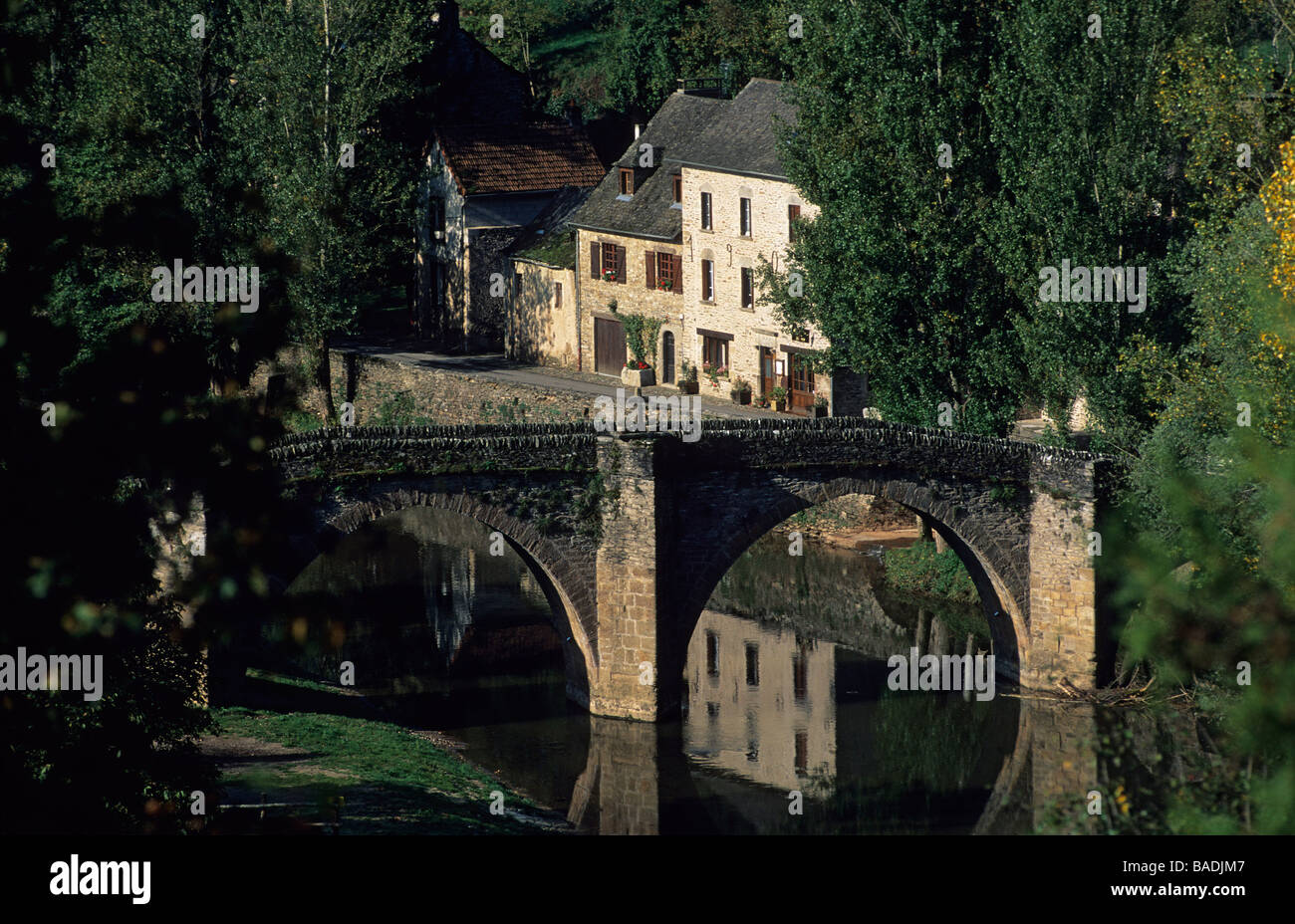 France, Aveyron, Vallee de l'Aveyron, Belcastel, labelled Les Plus ...