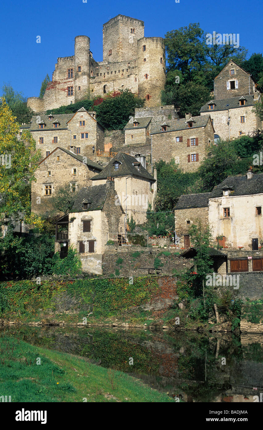 France, Aveyron, Vallee de l'Aveyron, Belcastel, labelled Les Plus ...