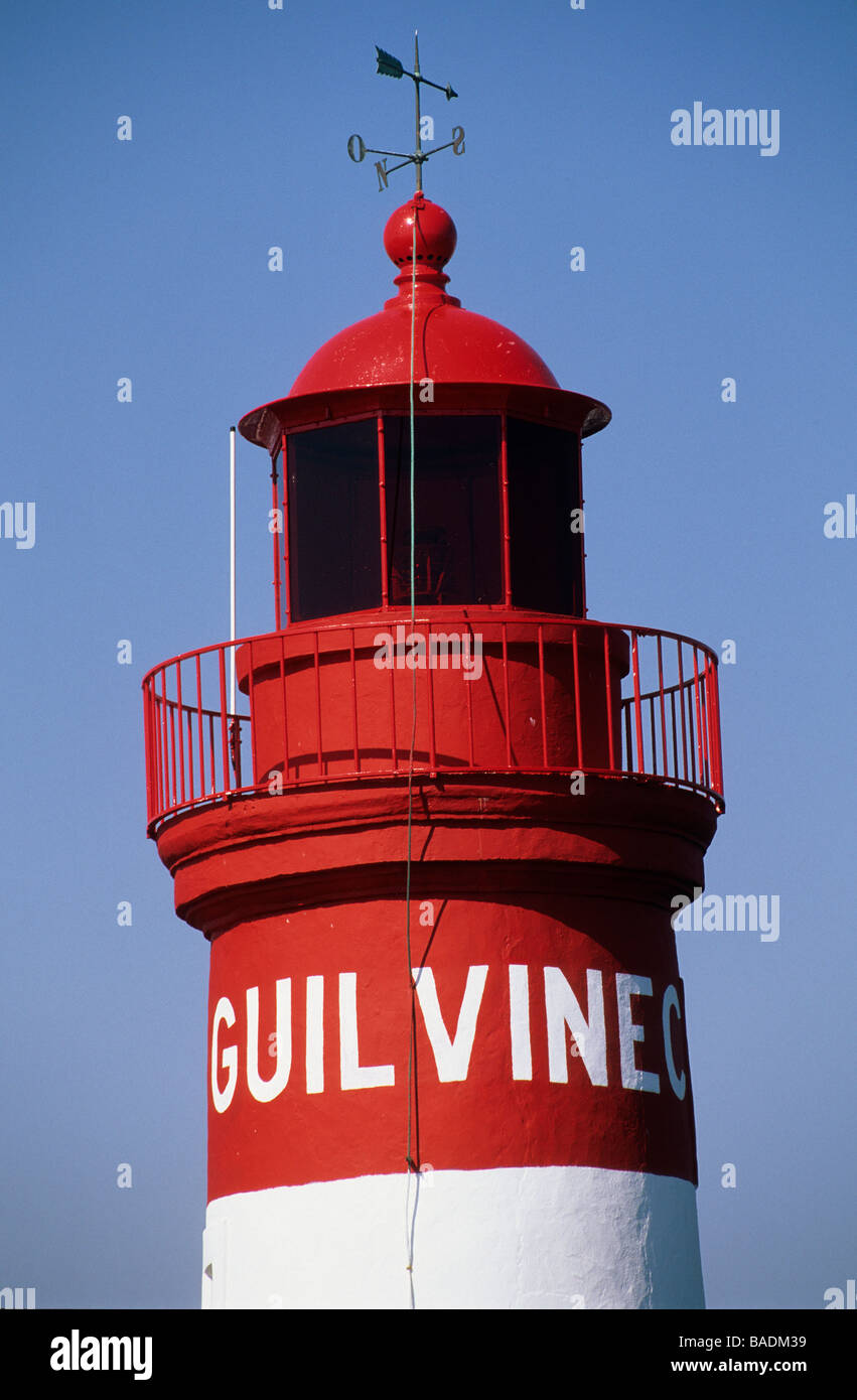 France, Finistere, Le Guilvinec, lighthouse Stock Photo - Alamy