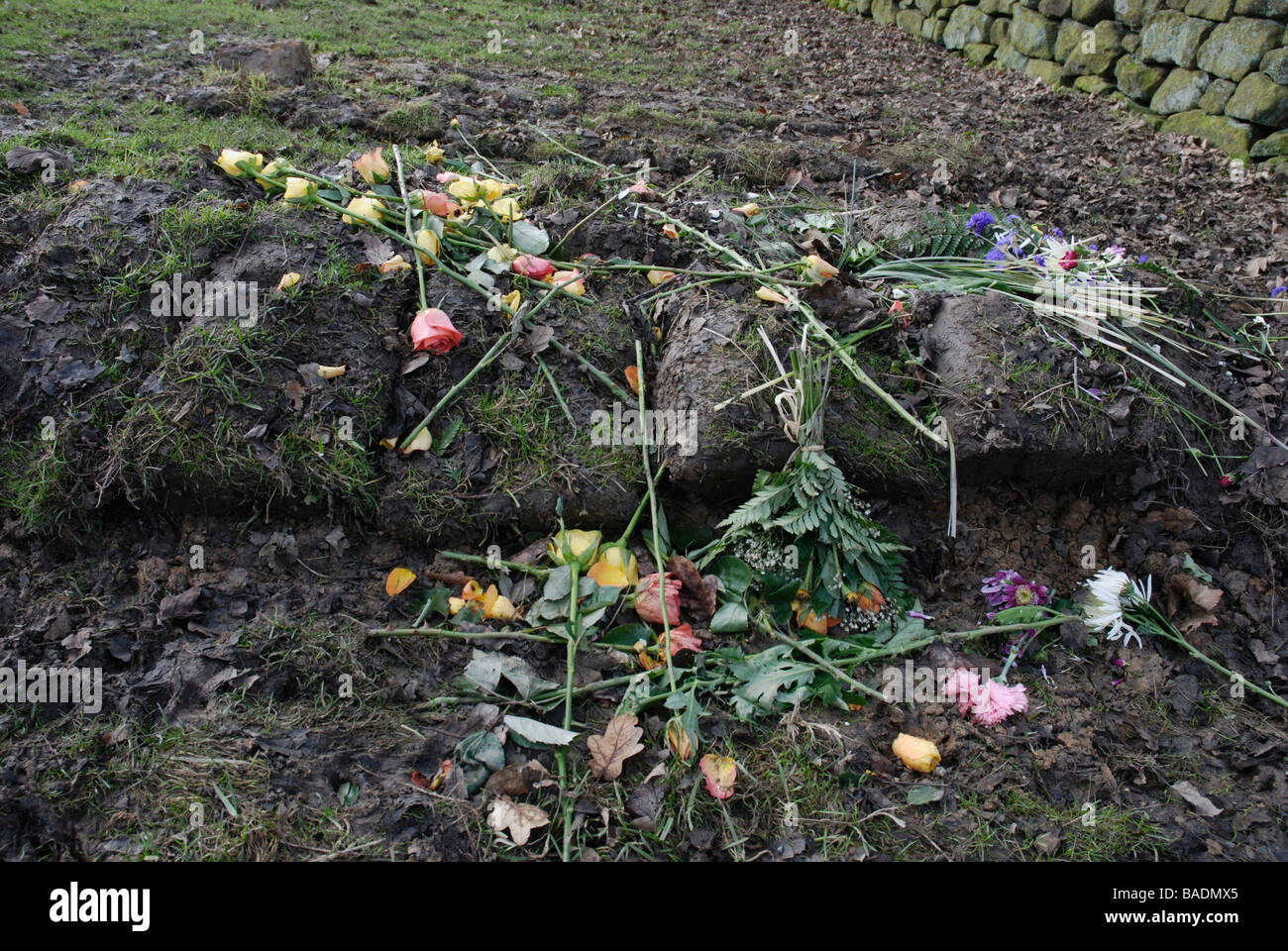 Green burial grave Stock Photo - Alamy