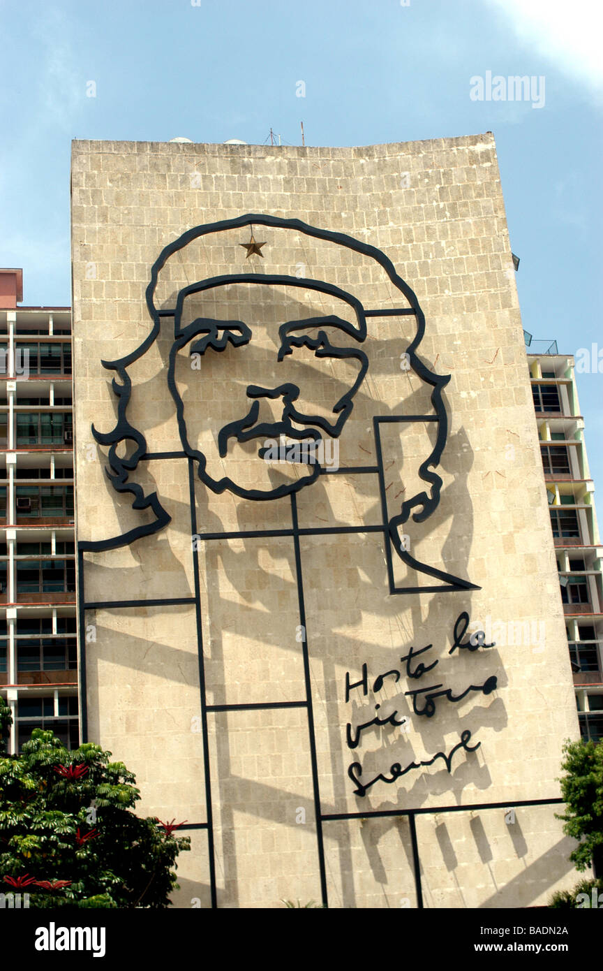 Ché Guevara portrait, Havana, Cuba Stock Photo - Alamy