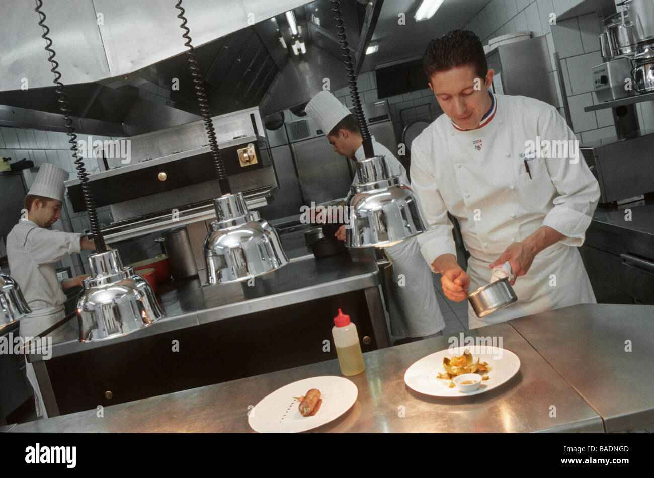 France, Haute Corse, Calvi, La Villa hotel, chef Christophe Vaquier ...
