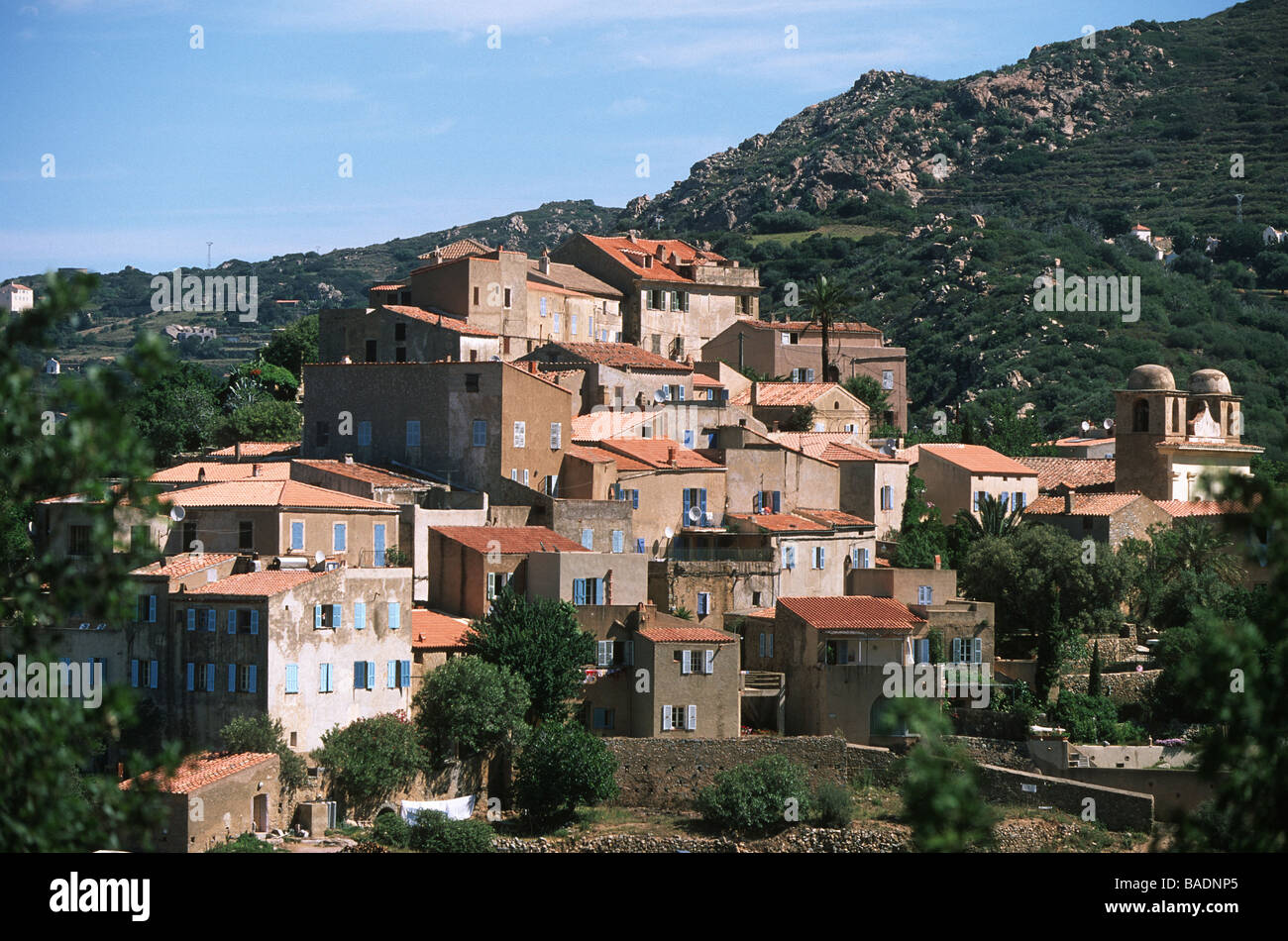 France, Haute Corse, Balagne, Pigna, village Stock Photo - Alamy