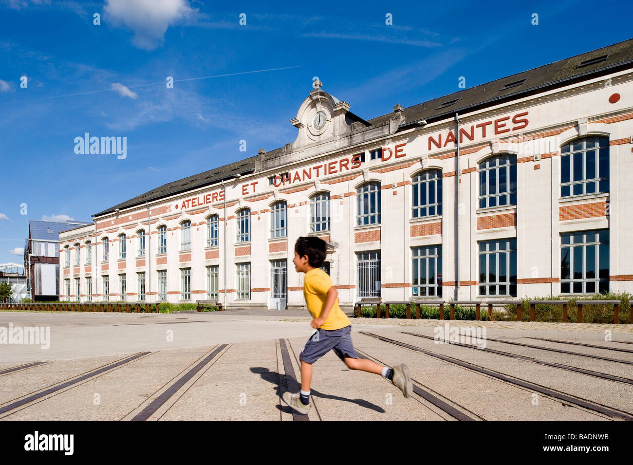France, Loire Atlantique, Nantes, Isle of Nantes, former shipyards ...