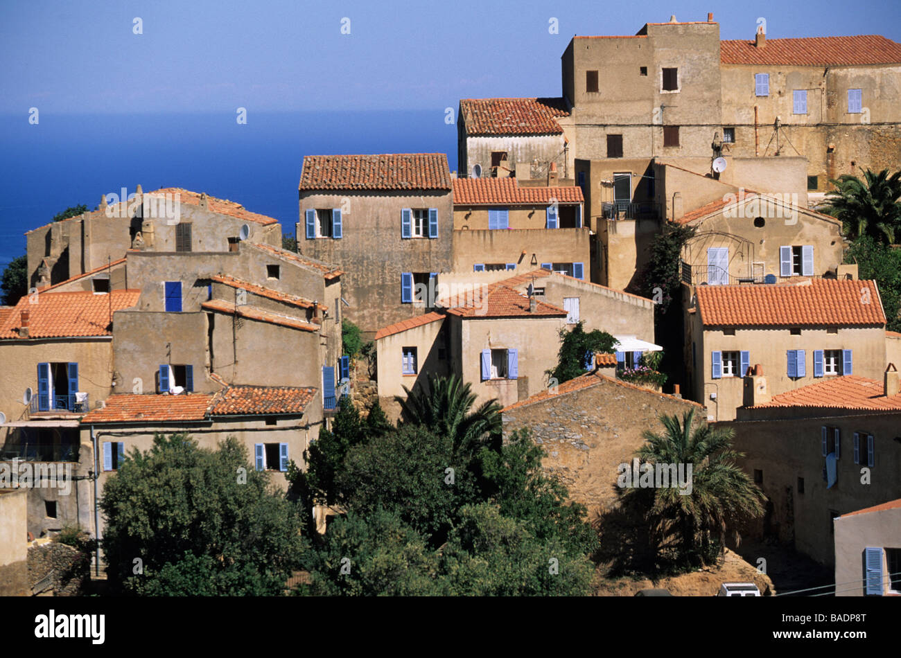 France, Haute Corse, Balagne, Pigna, village Stock Photo - Alamy