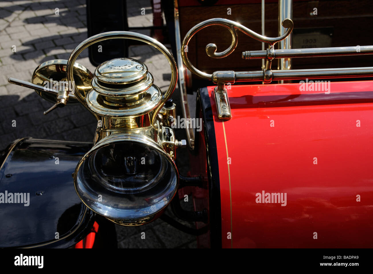 Vintage brass car lamp hi-res stock photography and images - Alamy