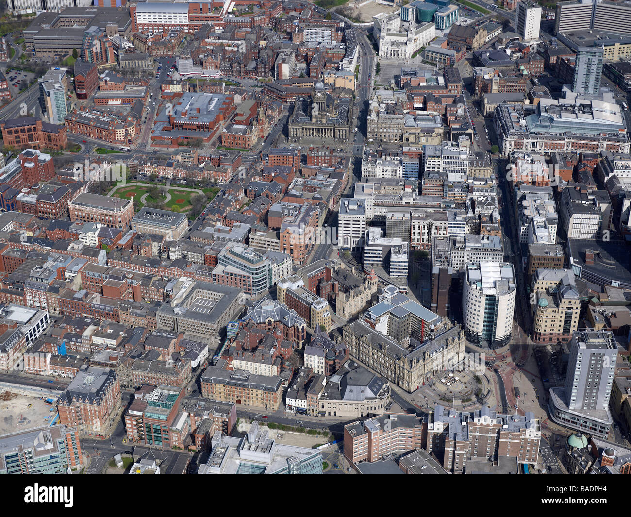 Leeds town hall aerial hi-res stock photography and images - Alamy