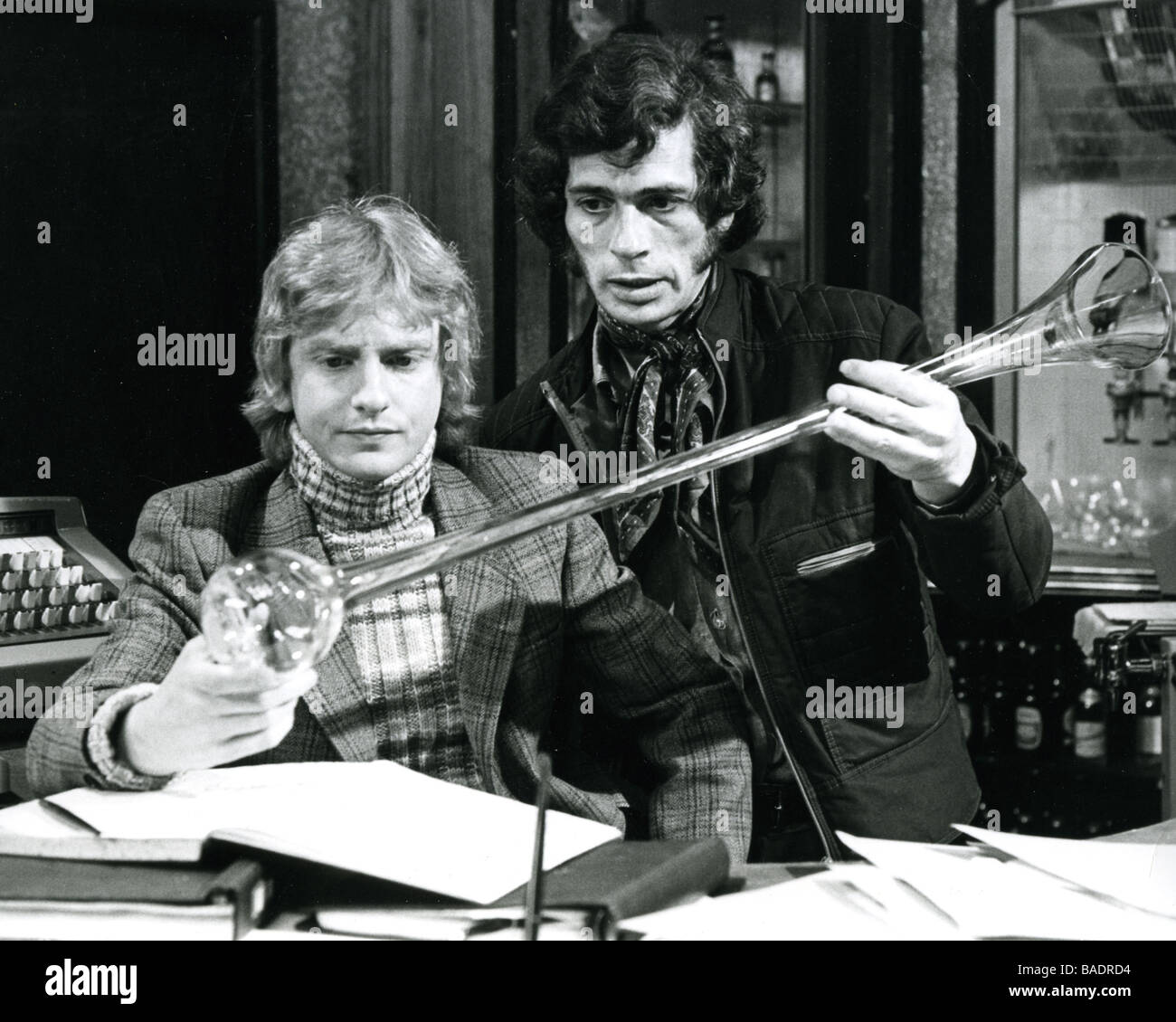 CROSSROADS ATV series with at left Roger Tonge as Sandy Richardson and ...