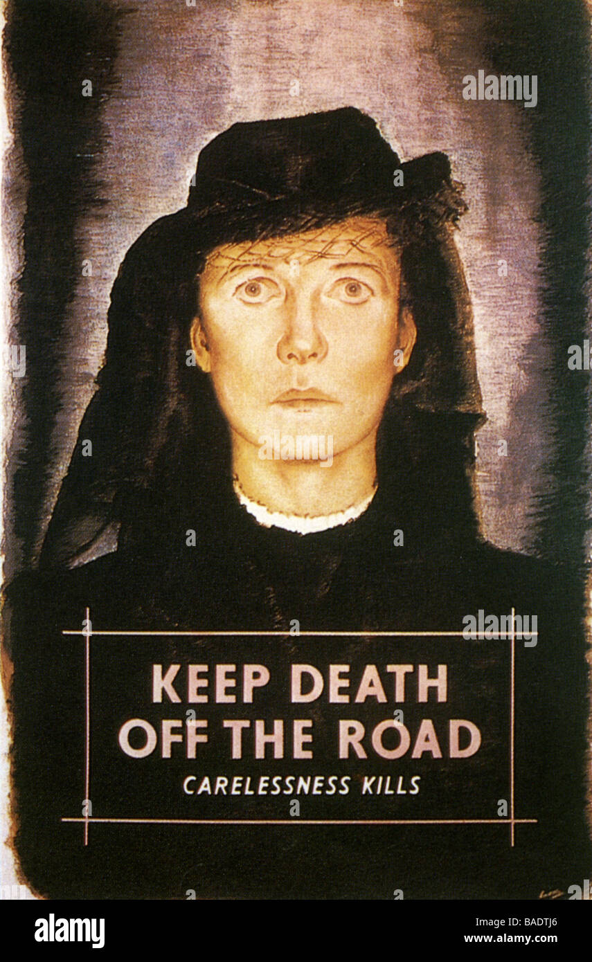 Keep death off road poster hi-res stock photography and images - Alamy